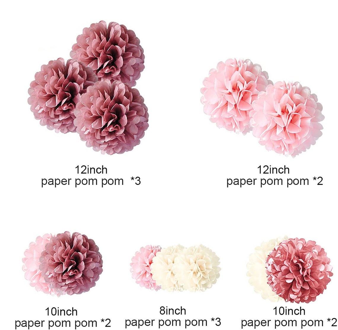 Dusty Pink Party Decorationwedding Party Decorations Blush - Etsy