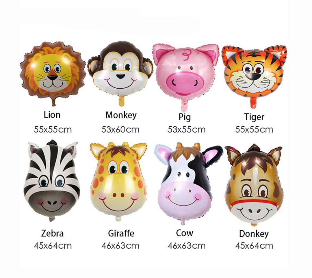 Farm Animal Balloons,farm Birthday Decorations, Barnyard Bash, Farm ...