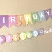 Rainbow Pastel Birthday Banner Rainbow Garland Rainbow - Etsy