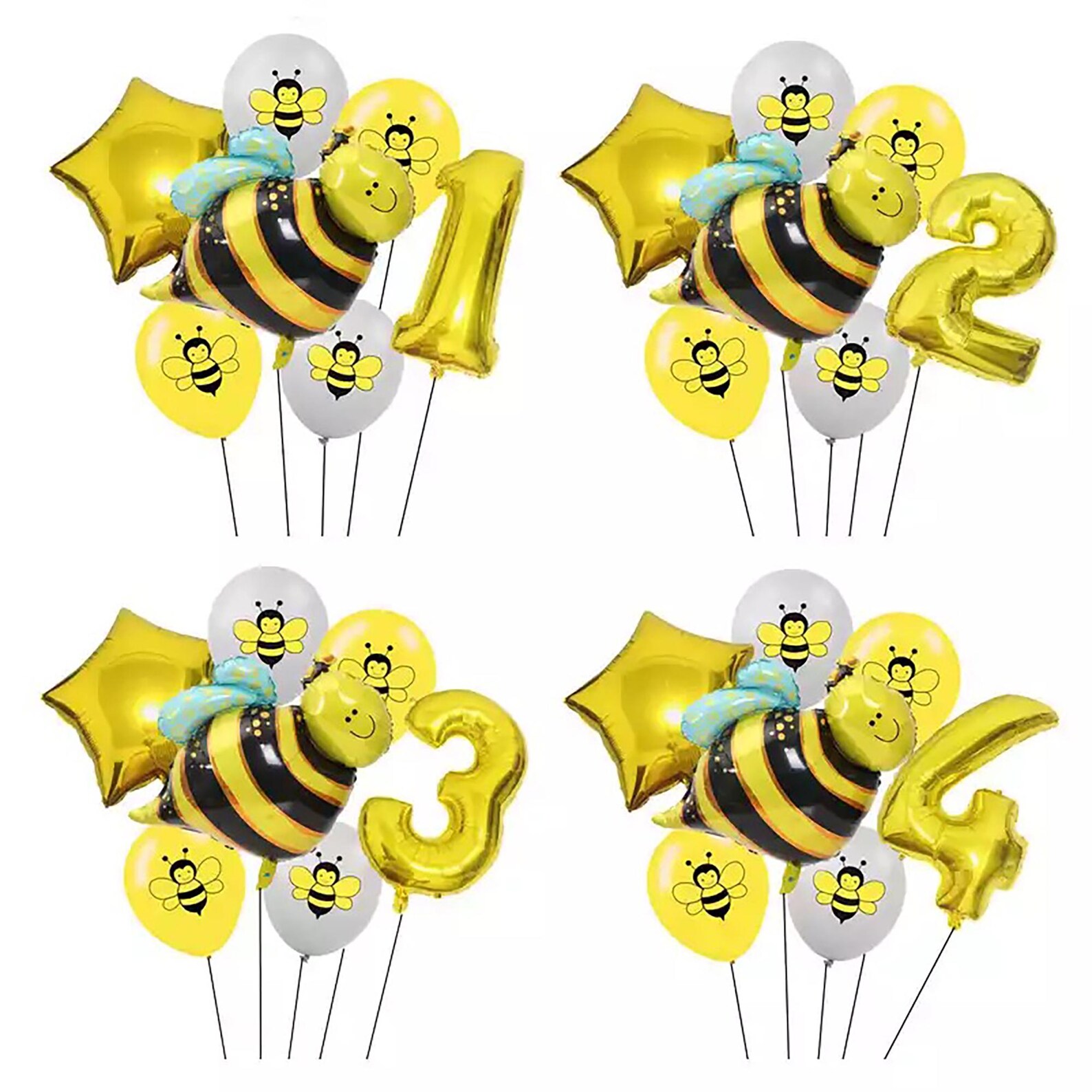 Bee Balloon, Bumble Bee Balloon, Bee First Birthday, Bee Cake Smash ...