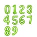 Green 40 Number Balloons Number Balloons, Giant Number Balloons, Jumbo ...