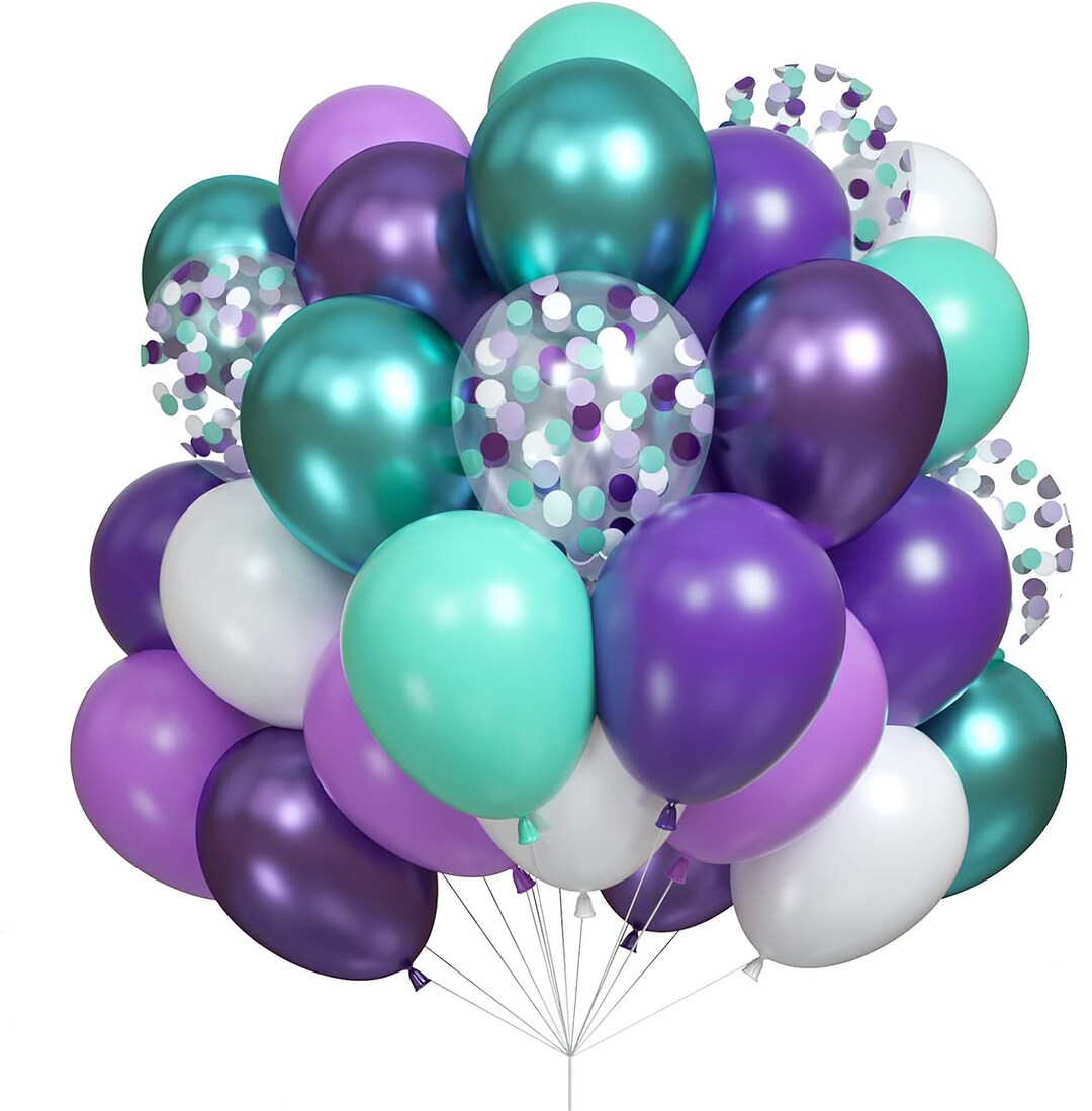 46 Mermaid Tail Holographic Balloon, Mermaid Party, Under the Sea Party ...