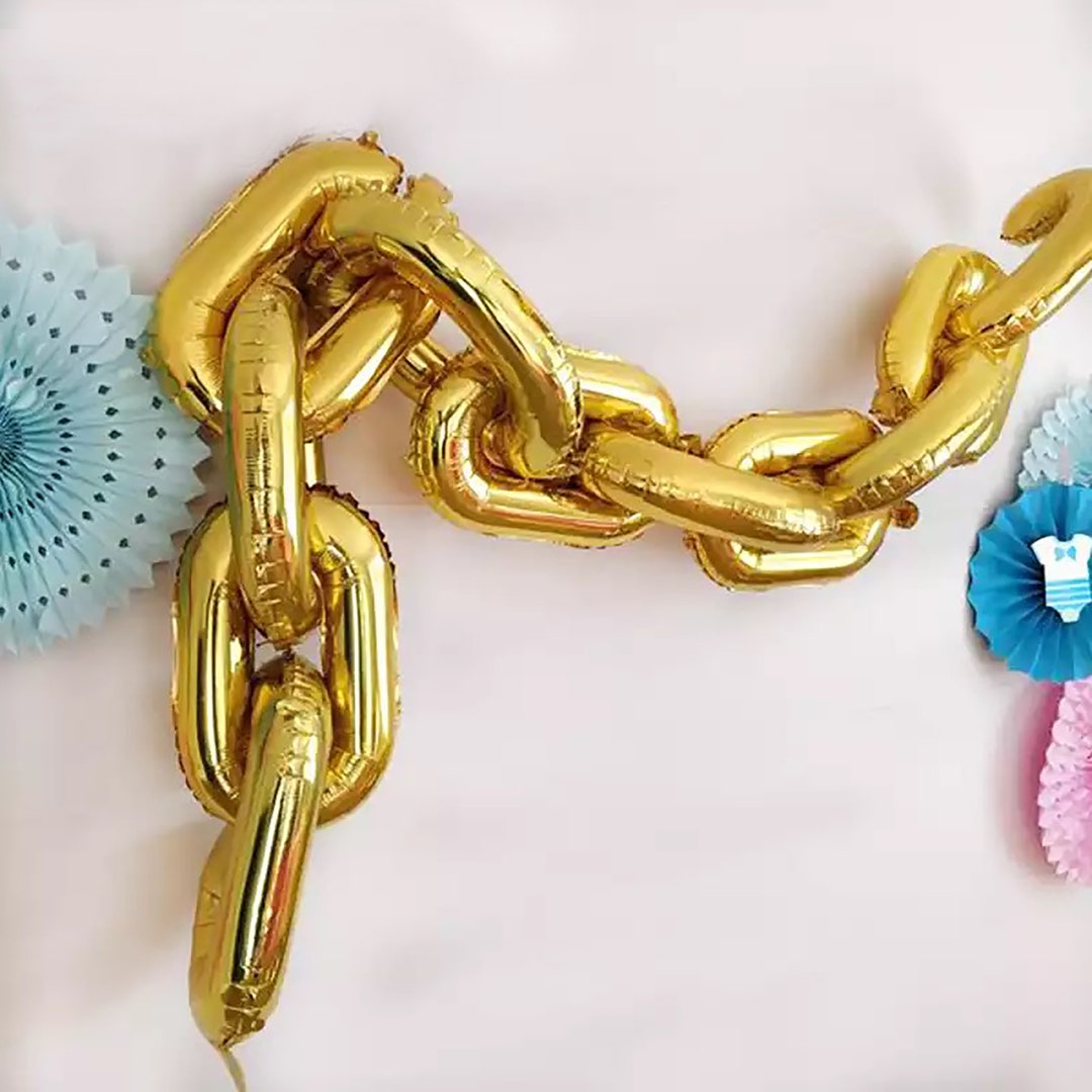 16 Inch Chain Balloons, Jumbo Chain Balloons, 80s 90s Hip Hop Retro ...