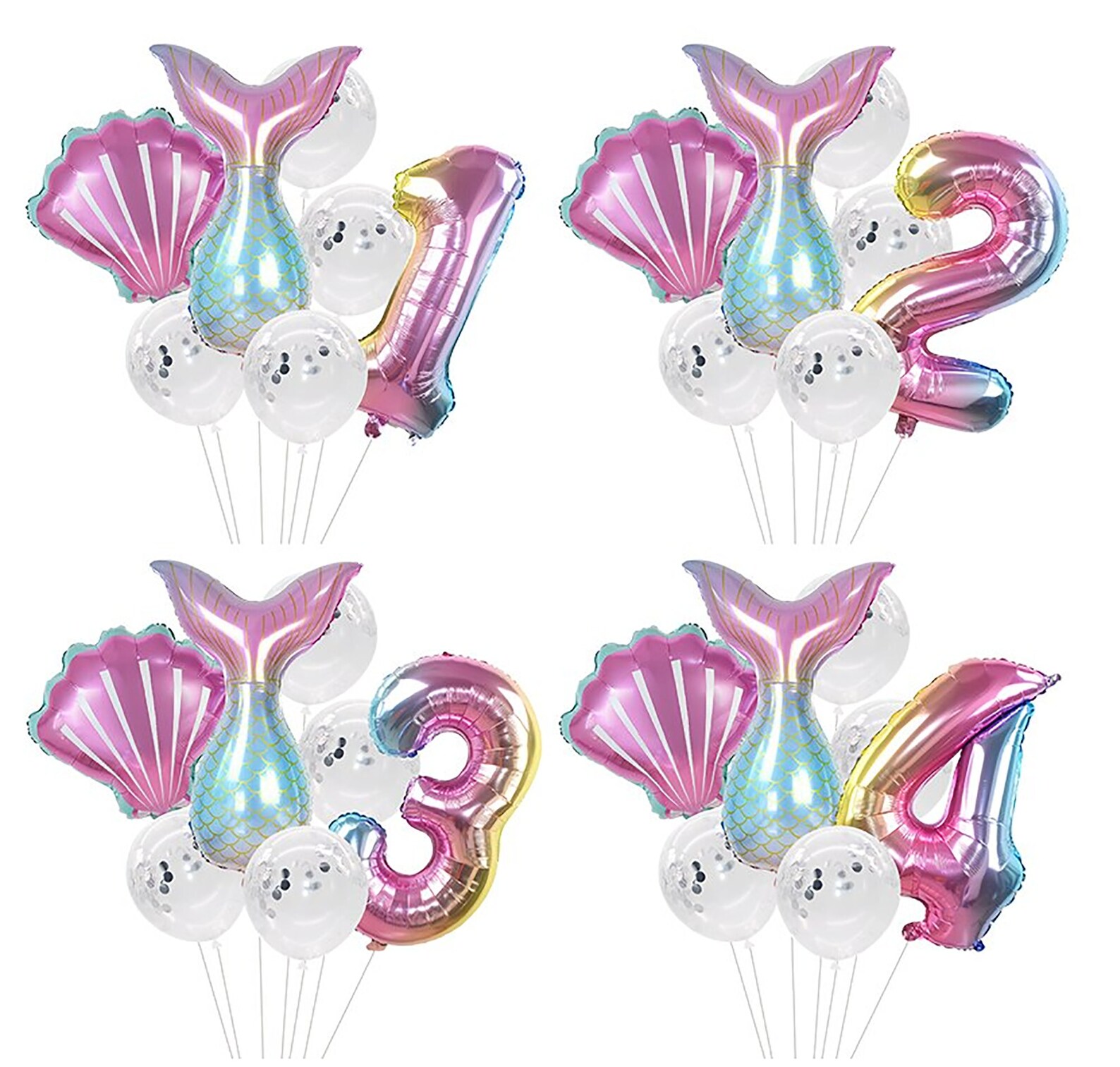 Mermaid Balloons Mermaid Party Under the Sea Party Girls - Etsy