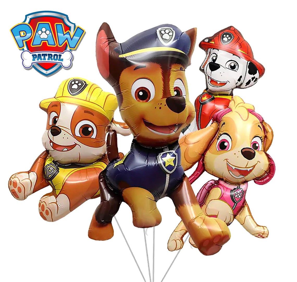 Paw Patrol Balloons Paw Patrol Birthday Party Paw Patrol - Etsy