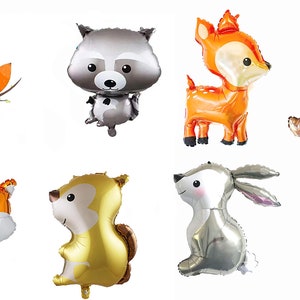 Woodland Animal Balloons, Woodland Baby Shower, Woodland Birthday ...