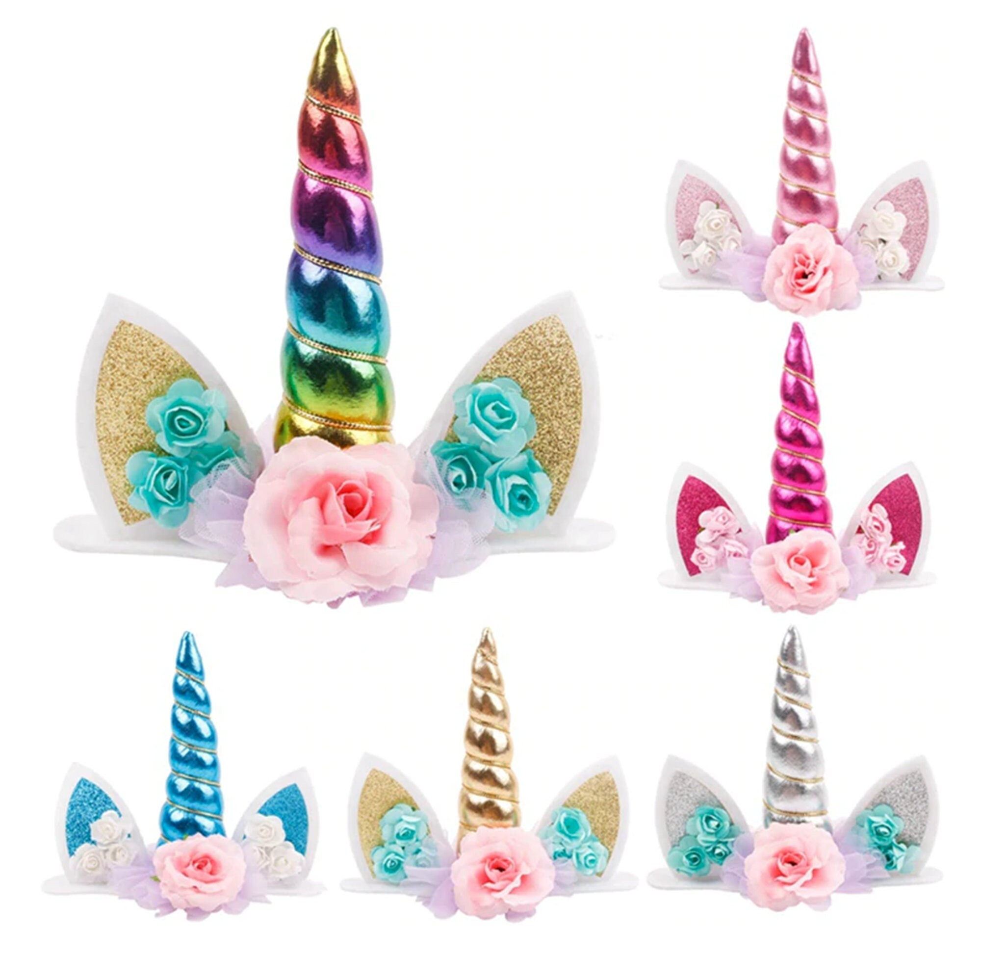 Unicorn Cake Topper Unicorn Birthday Party Decoration - Etsy