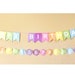 Rainbow Pastel Birthday Banner Rainbow Garland Rainbow - Etsy