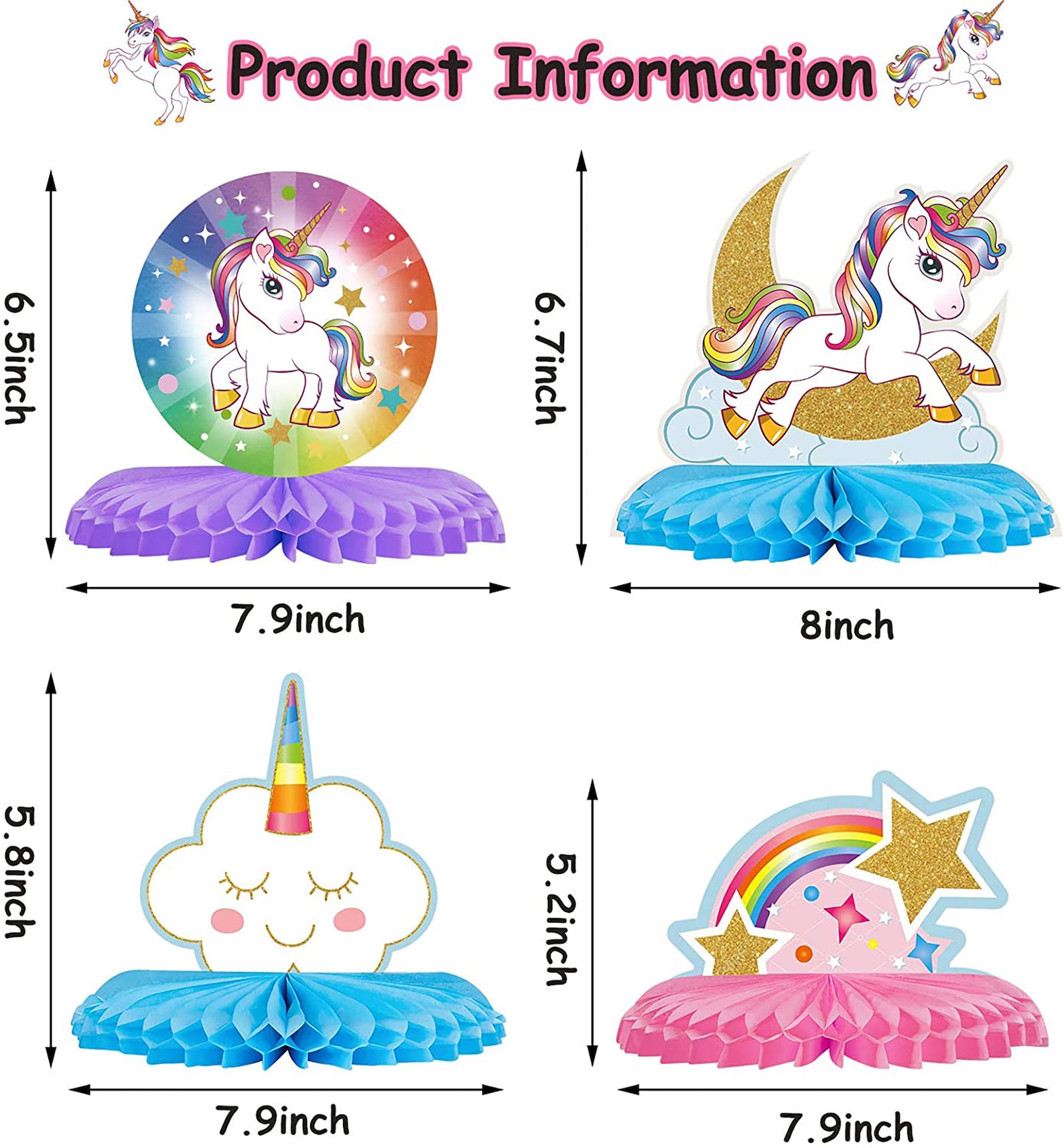 Unicorn Party Decorations Unicorn Table Centerpiece Unicorn - Etsy