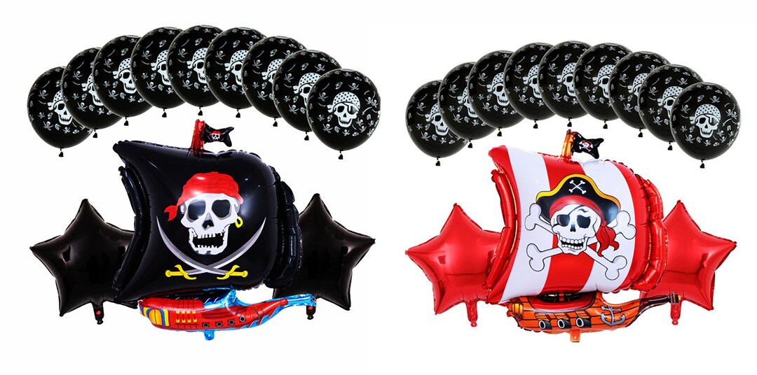 Pirate Balloons - Pirate Party, Pirate Birthday, Pirate Decoration ...