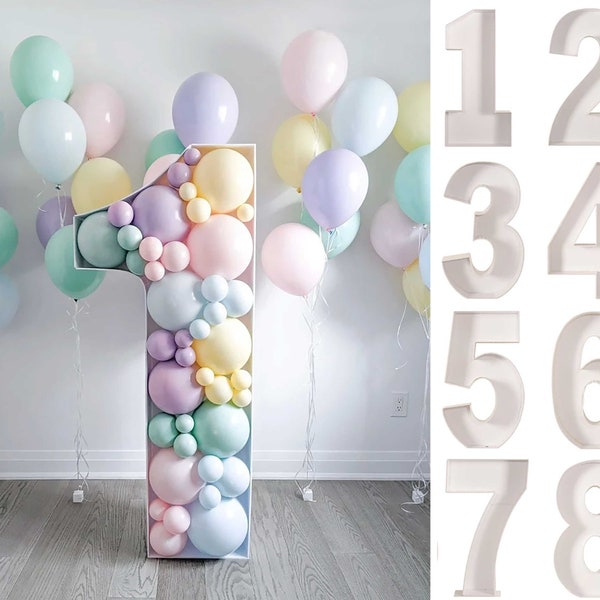 Mosaic Balloon Numbers - Etsy