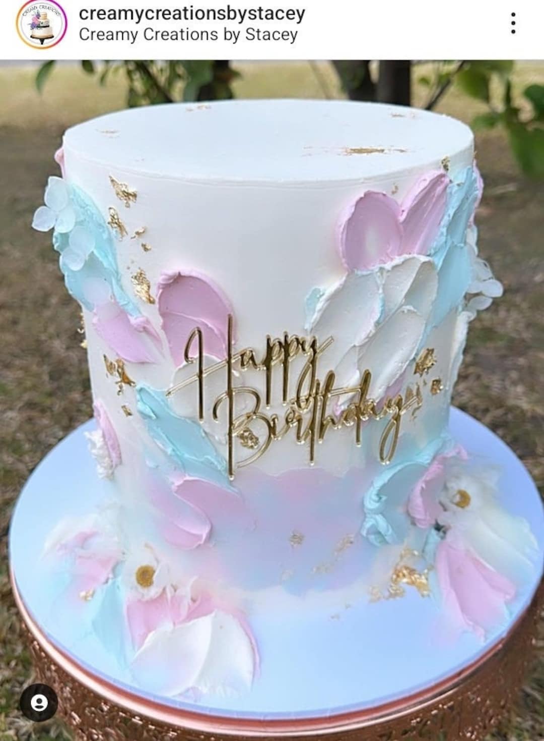 10cm Large Happy Birthday Plaques Cake Charm 4 Pack Acrylic Mirror Wood ...