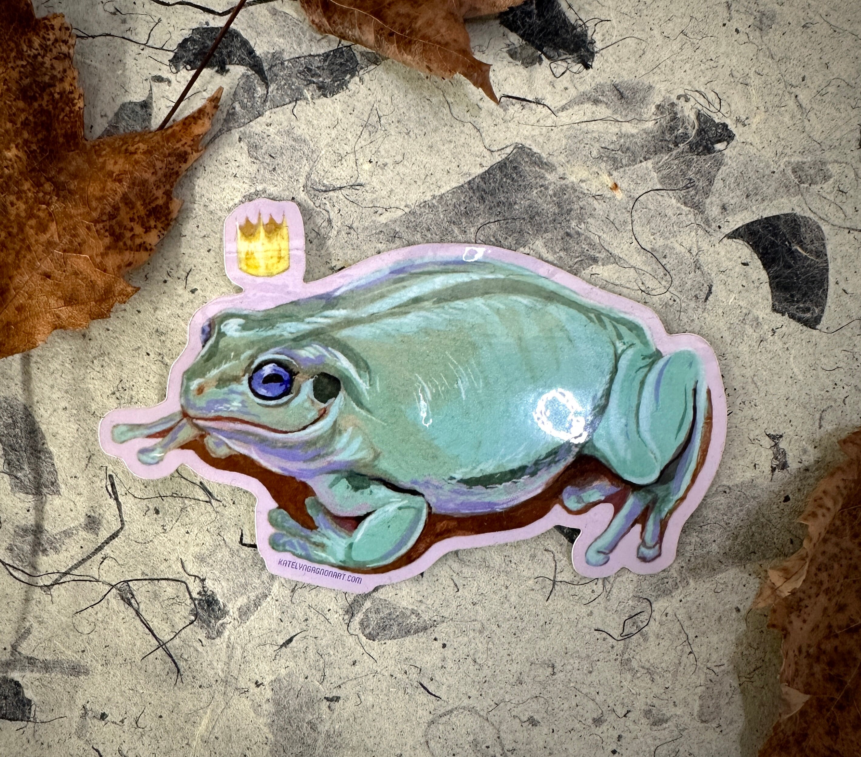 Frog Frog Prince Cottagecore Decal Laptop Sticker - Etsy