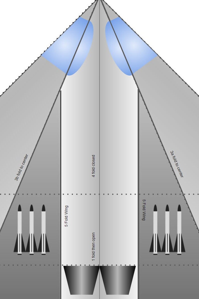 Paper Airplane Print Fold Craft | Digital Download - Etsy