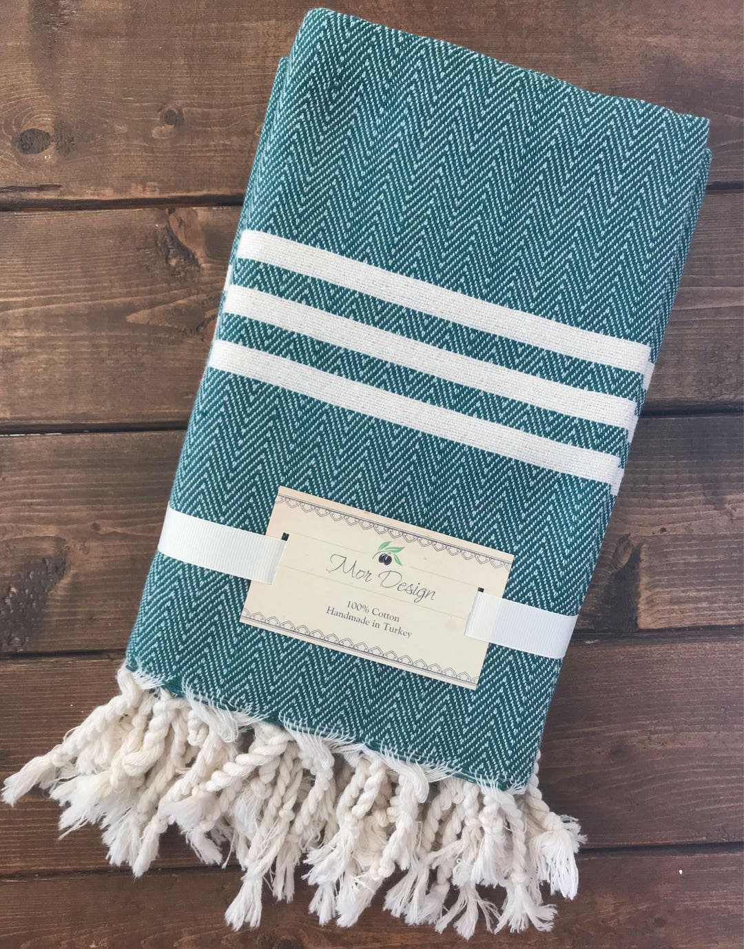 Turkish Hand Towel Set of Two petrol Green - Etsy