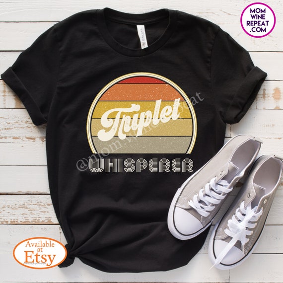 Triplet Dad Shirt Triplet Gifts Triplet Pregnancy Announcement | Etsy