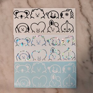 BT21 Decals | Bts/army | Car, Laptop, Phone Case, Water Bottle | Kpop ...