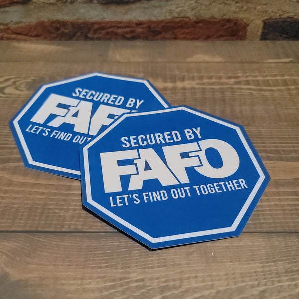 Fafo Window Sticker - Etsy
