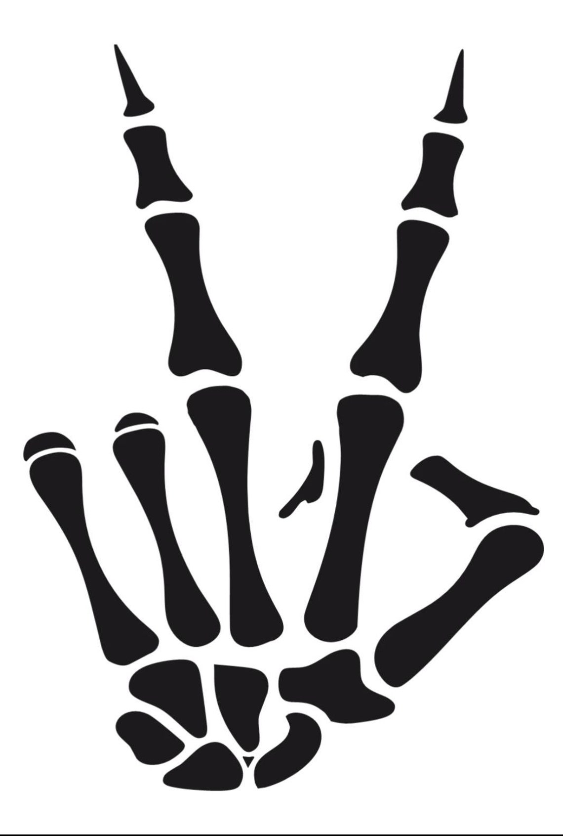 Skeleton Peace Sign / Jeep Wave Decal - Etsy Ireland