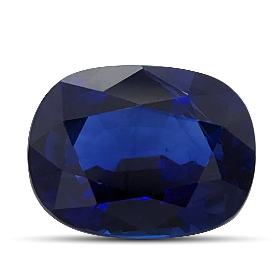 Blauer Saphir 2.74 Karat, Zertifizierter loser Edelstein, Edelstein für ...
