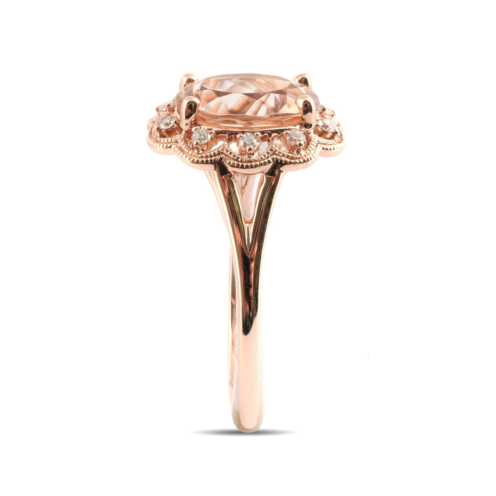 Morganite Ring Natural Morganite Ring 2.41 Carats Morganite - Etsy
