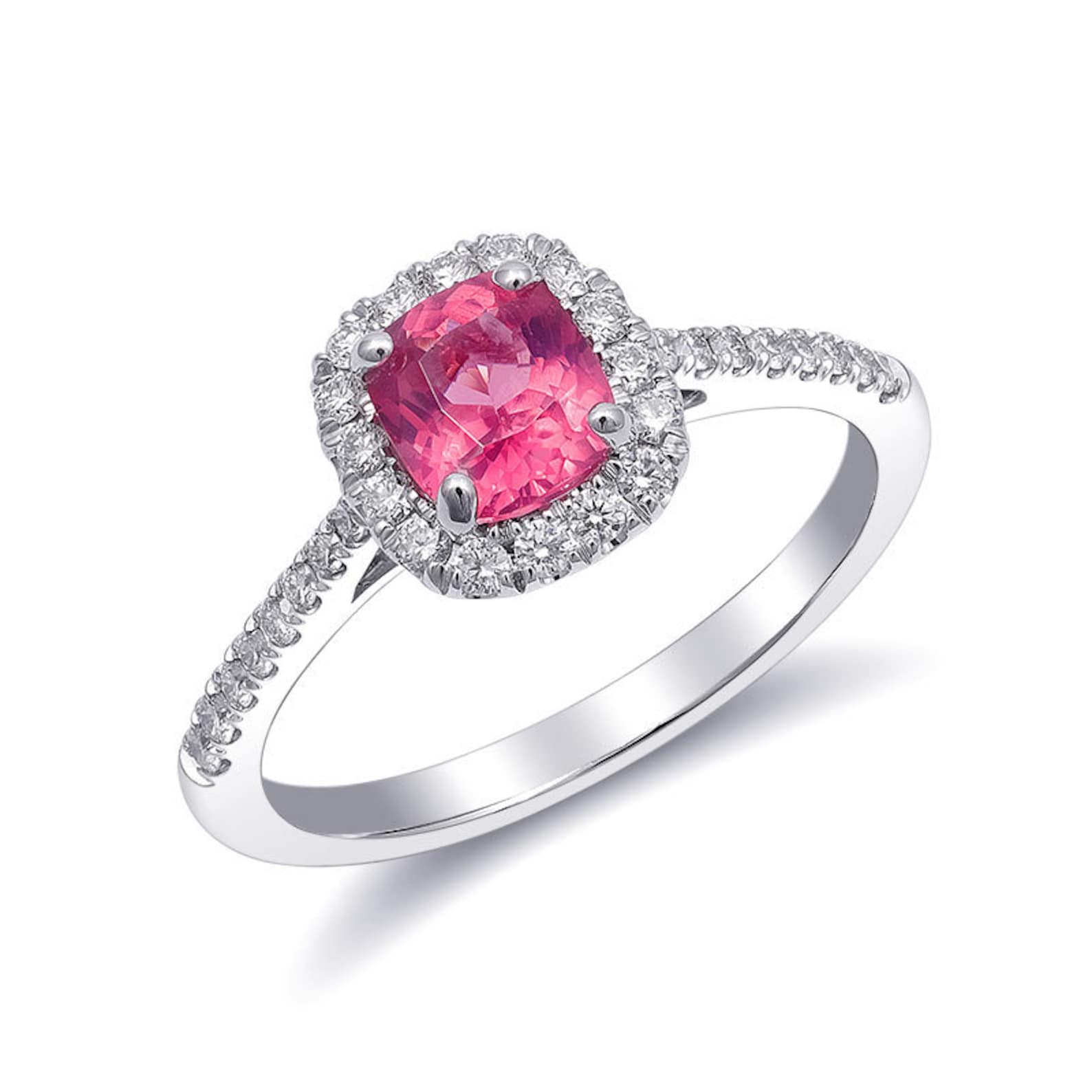 Spinel Ring Pink Spinel Natural Gemstone Ring Engagement - Etsy