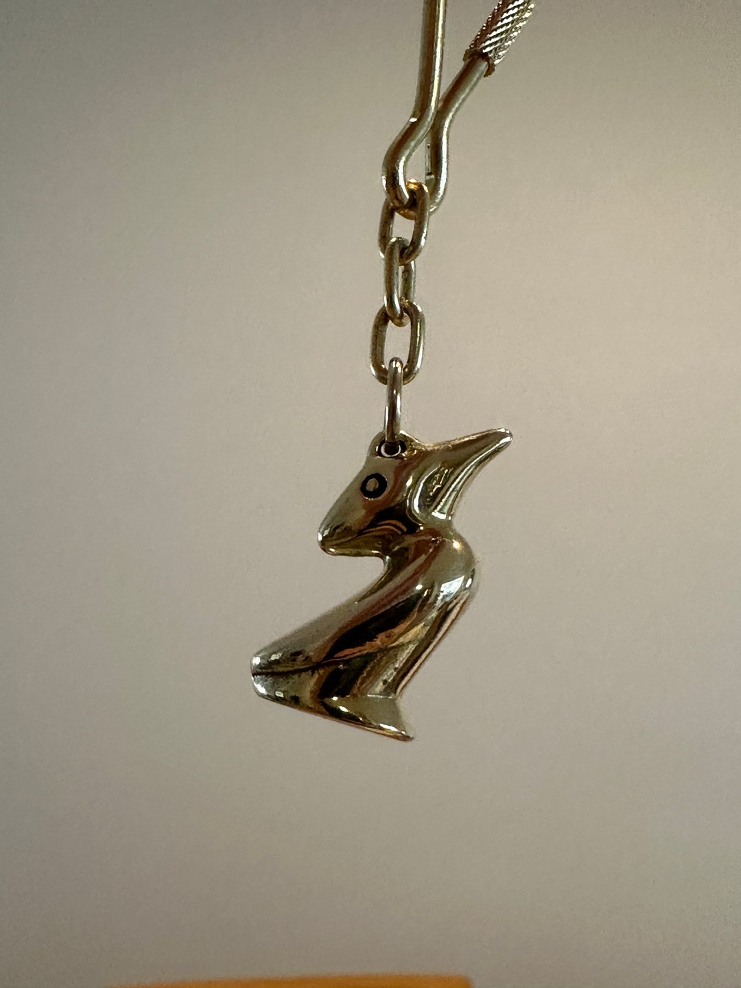 Vintage 1980's Brass Pelican Keychain - Etsy