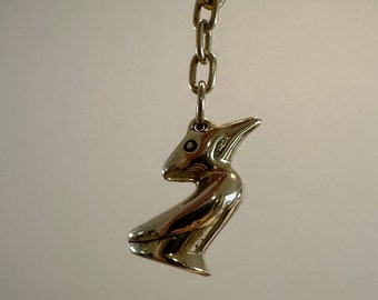 Vintage 1980's Brass Shark Keychain - Etsy