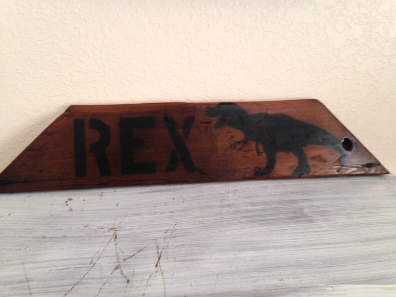 Dinosaur Signs Custom Made Reclaiemed Wood Childrens Dino Sign - Etsy