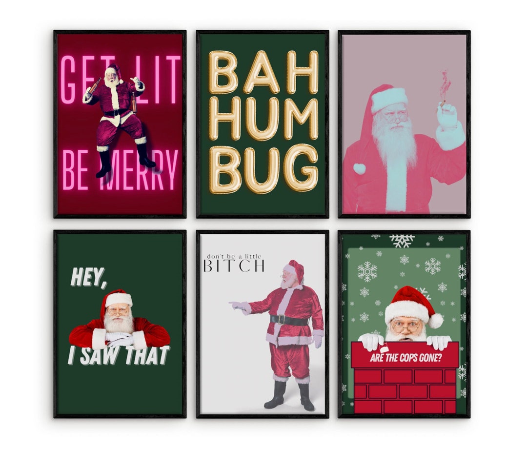 Naughty Santas - Etsy