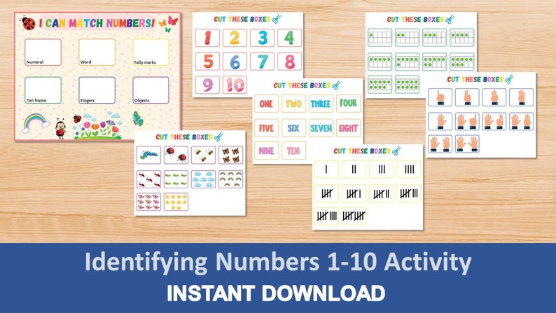 Preschool Numbers Activity | Toddler | Homeschool | Learning Numbers ...