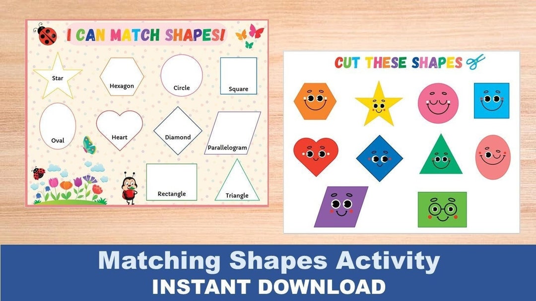 Preschool Shapes Activity | Toddler | Homeschool | Learning Shapes ...