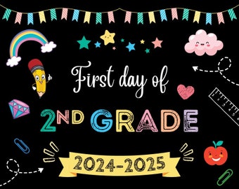 First Day & Last Day of Kindergarten Signs Instant Download First Day ...