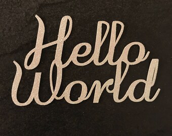 Hello World Banner | Etsy