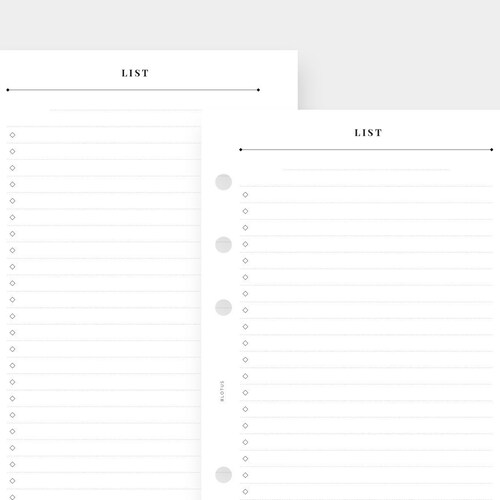 To Do List Personal Size to Do Planner Inserts to Do List - Etsy