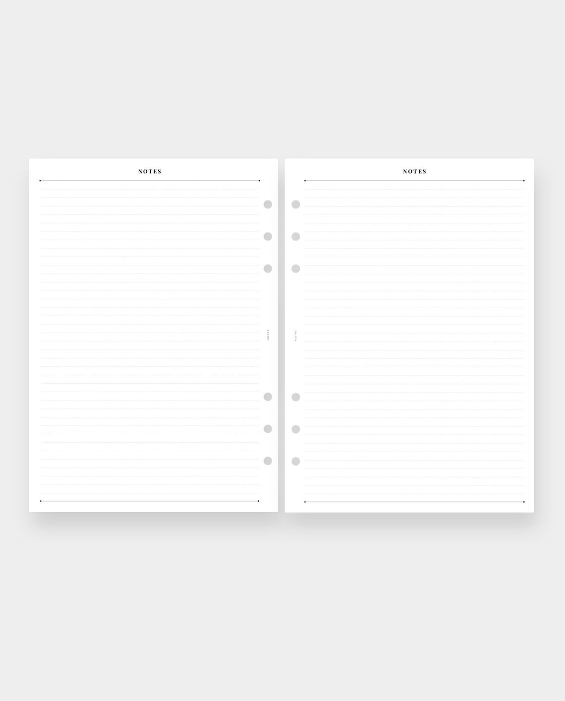 Classic Notes A5 Printable - Etsy