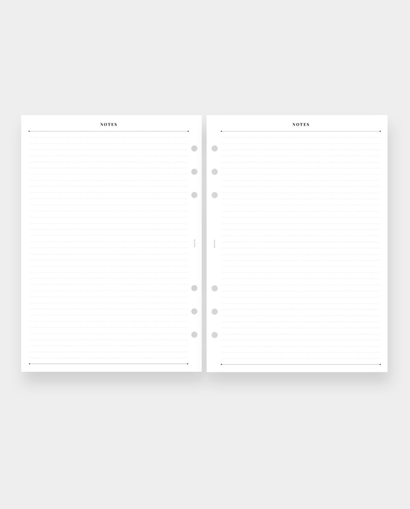Classic Notes - A5 Printable - Etsy