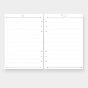 Classic Notes - A5 Printable - Etsy