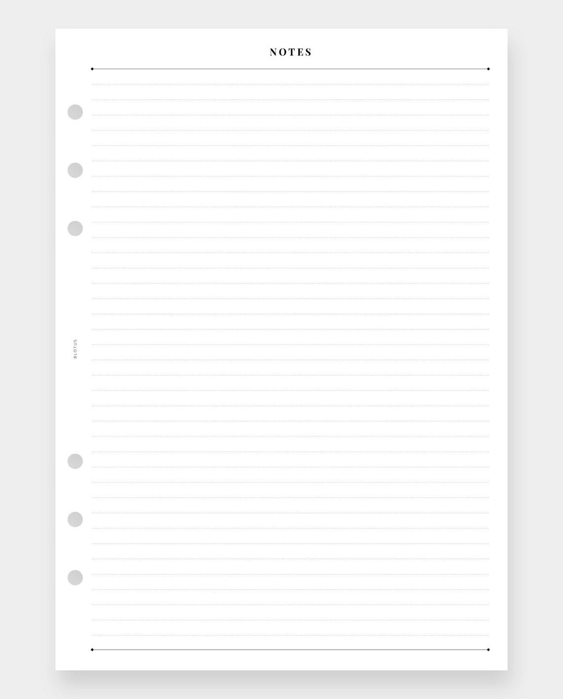 Classic Notes A5 Printable - Etsy