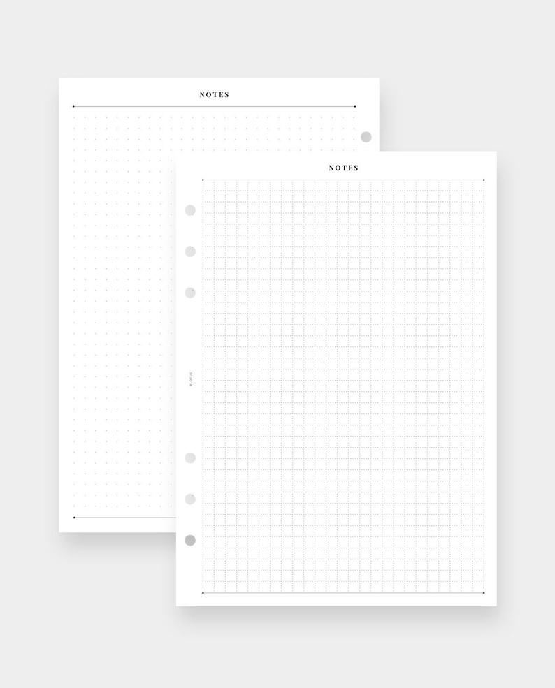 Classic Grid Set A5 - Etsy