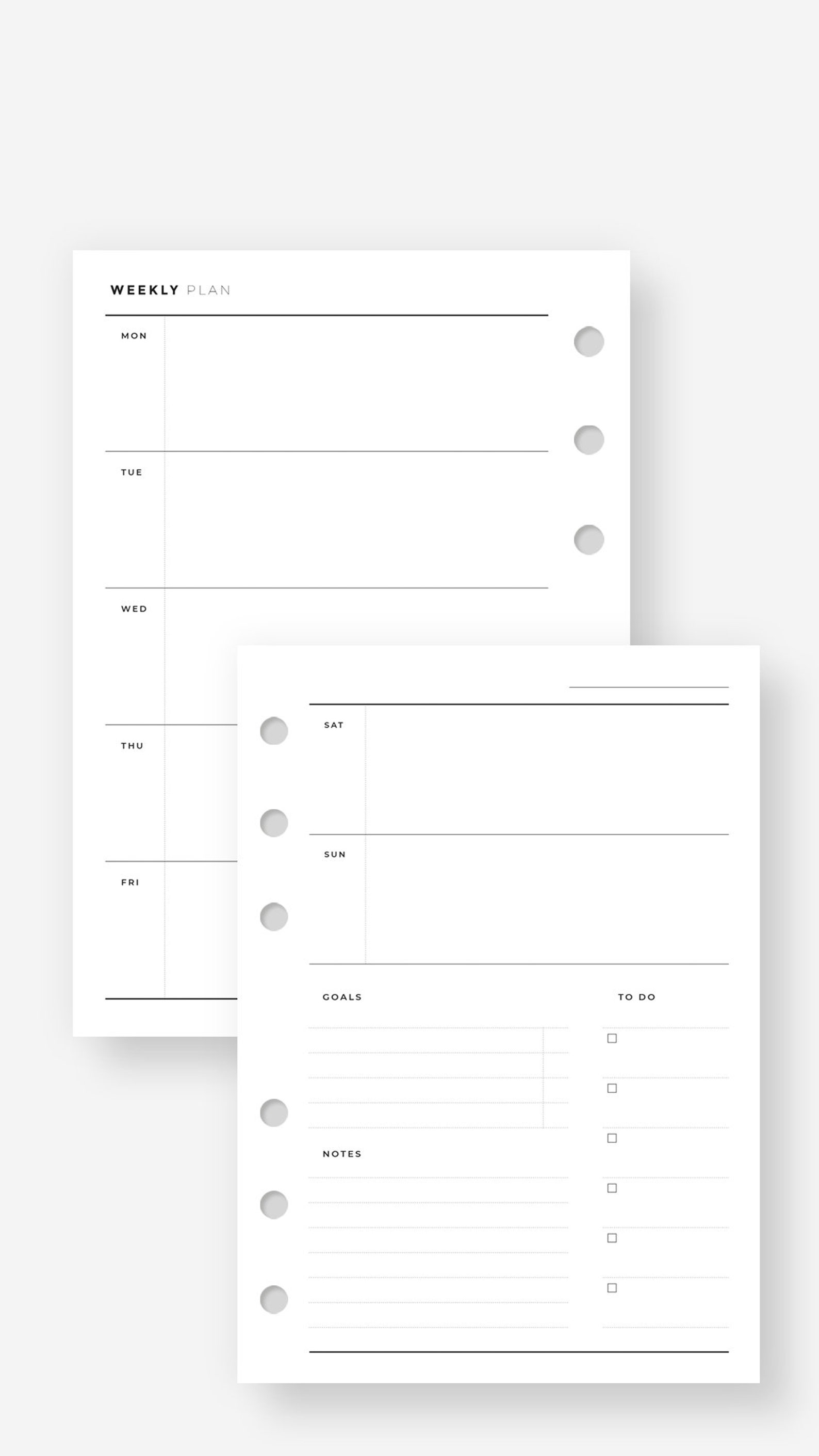 A6 Weekly Planner - Etsy