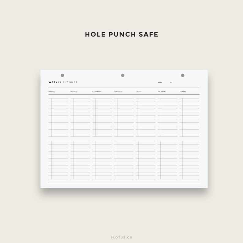 Minimalist Weekly AM PM List L Weekly Routine Meal Planner Goals