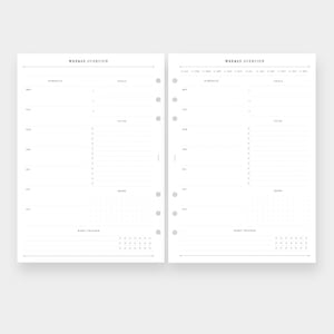 Classic Weekly Overview - A5 - Etsy