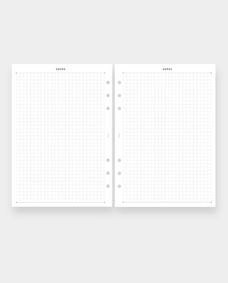 Classic Grid Set A5 - Etsy