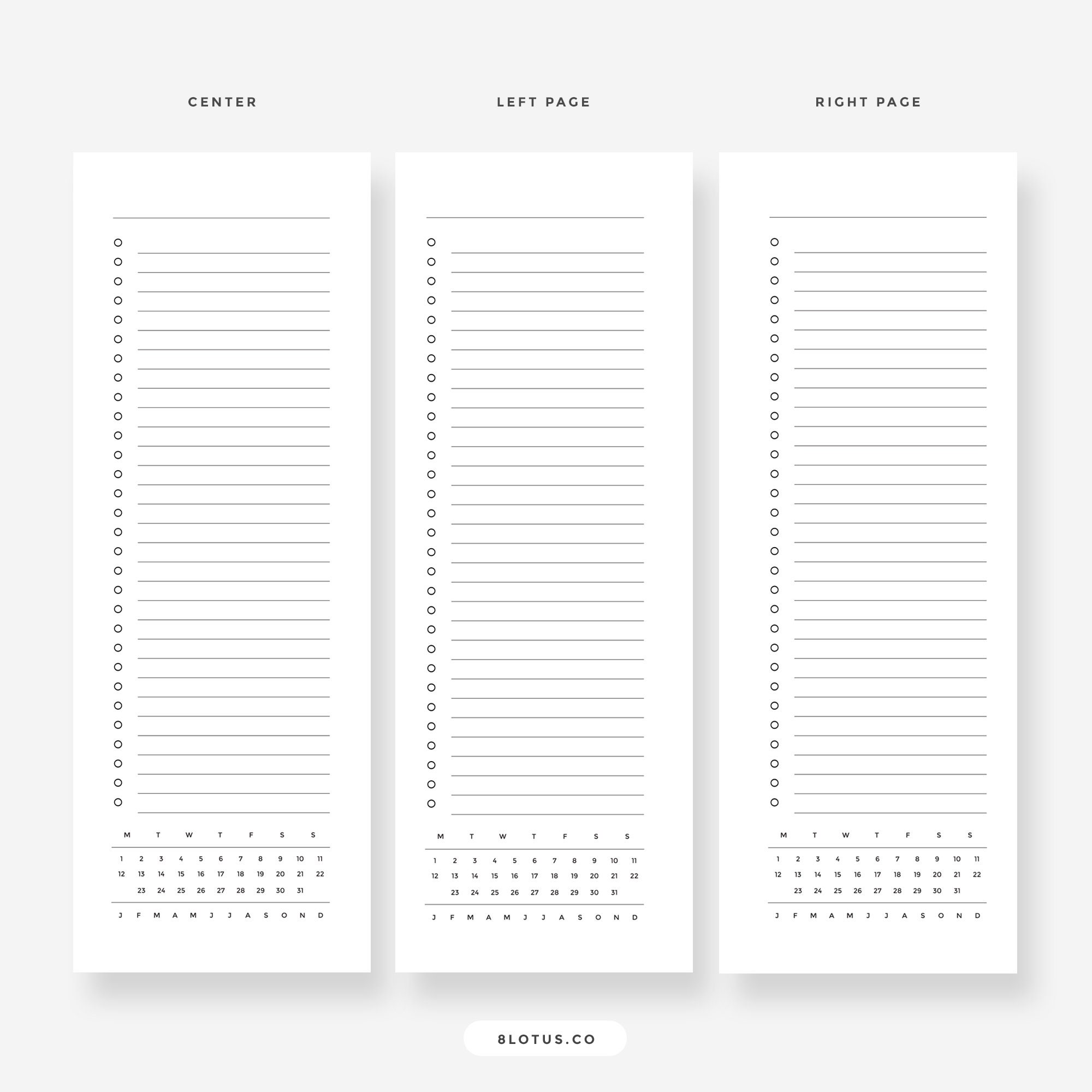 Minimalist to Do List Insert A5 Size L to Do List Printable - Etsy