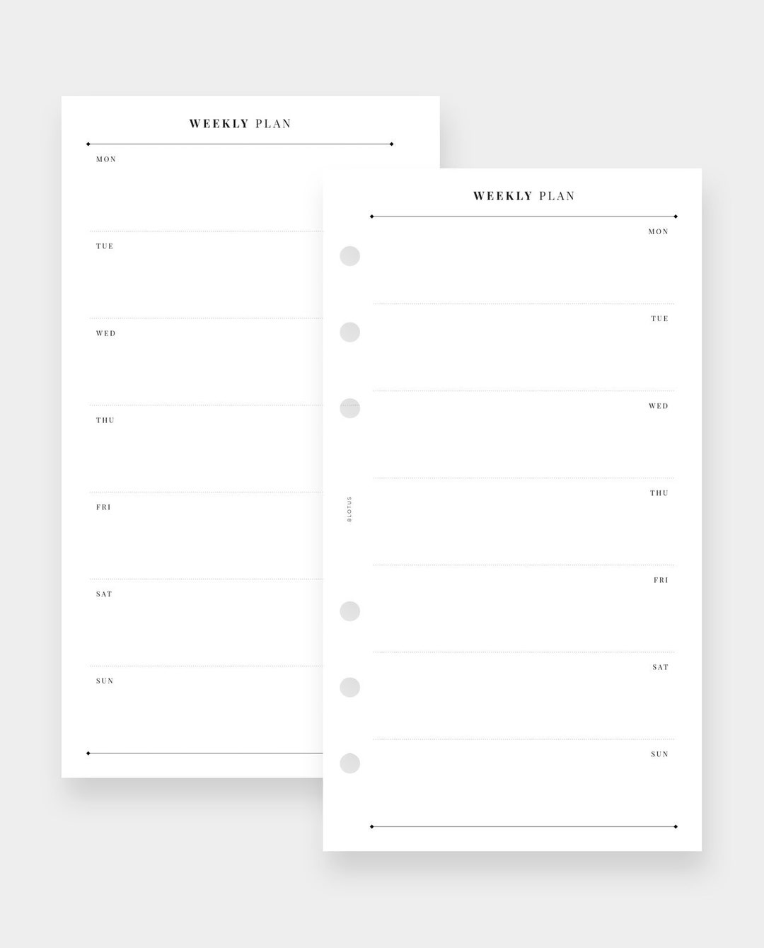 Classic Weekly Planner - PERSONAL Size L Weekly Planner PRINTABLE, - Etsy