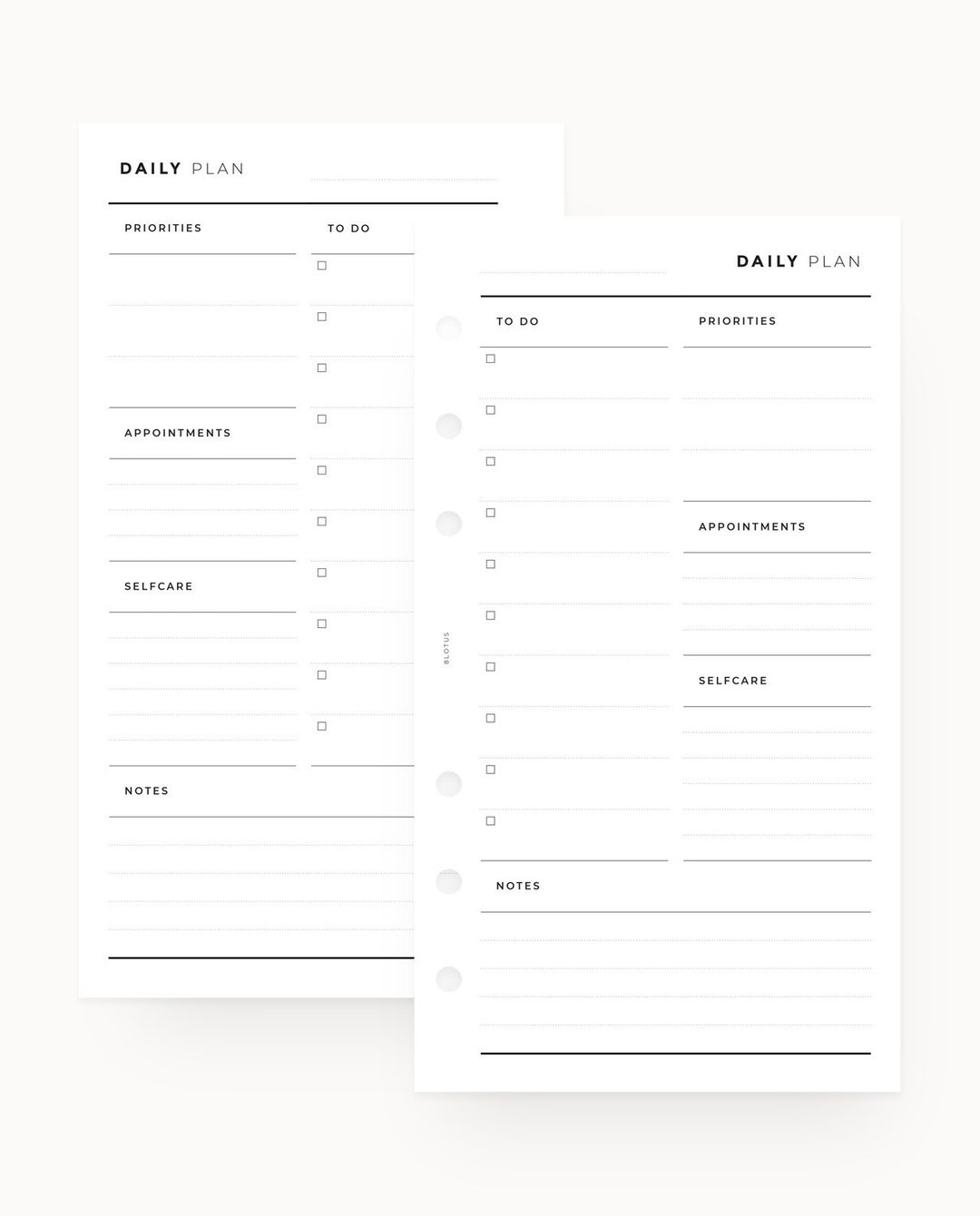 Minimalist Daily Planner PERSONAL Size L Success Planner, Academic ...