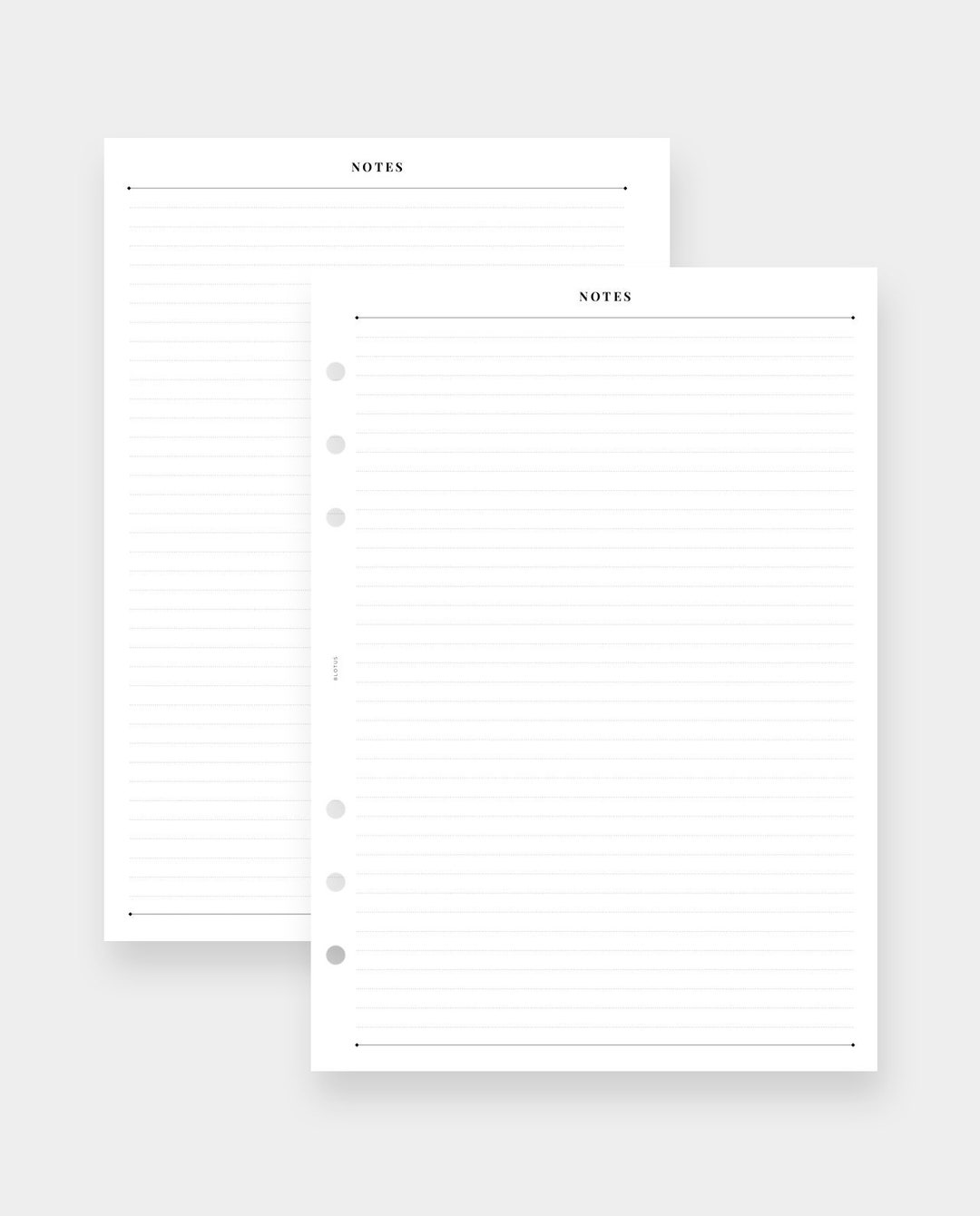 Classic Notes - A5 Printable - Etsy