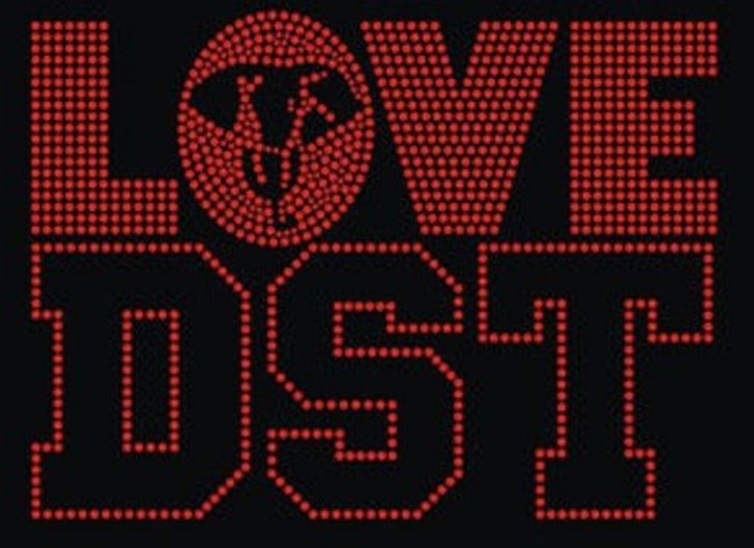 Love DST Delta Sigma Theta Rhinestone Transfer Design for T-shirt - Etsy