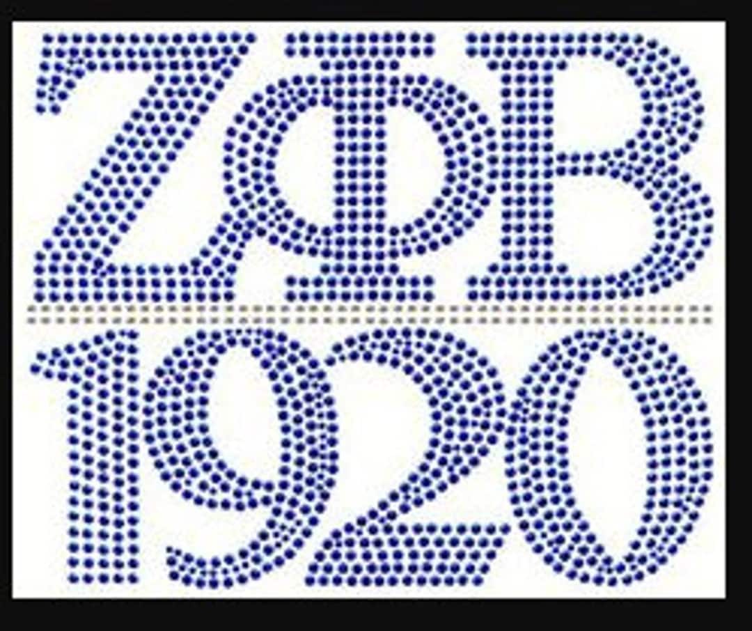 ZOB 1920 Large Zeta Phi Beta Rhinestone Transfer Design for T-shirt - Etsy